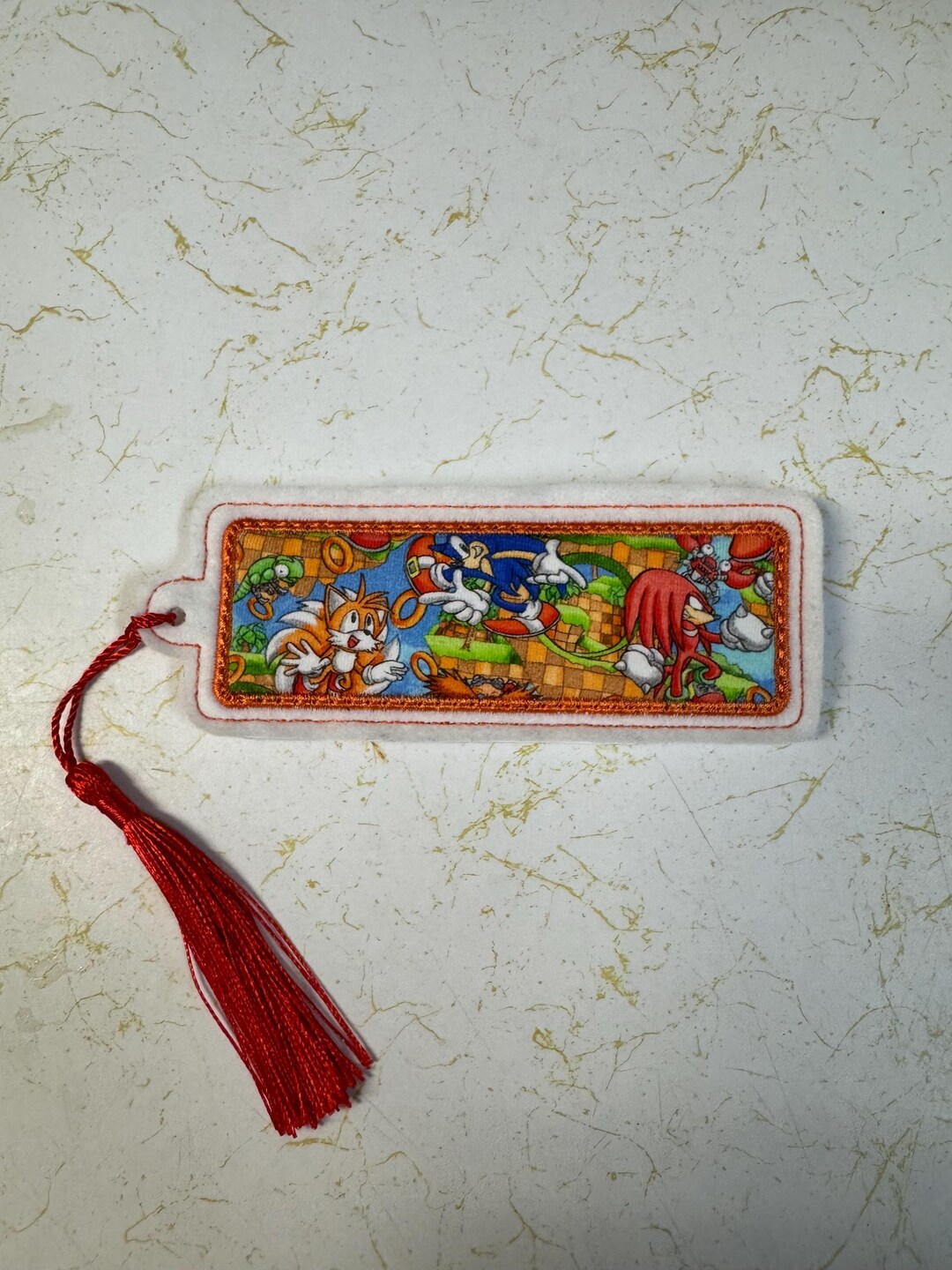 Sonic the Hedgehog Fabric Bookmark Cute Bookish Merch Gift for Reader ...