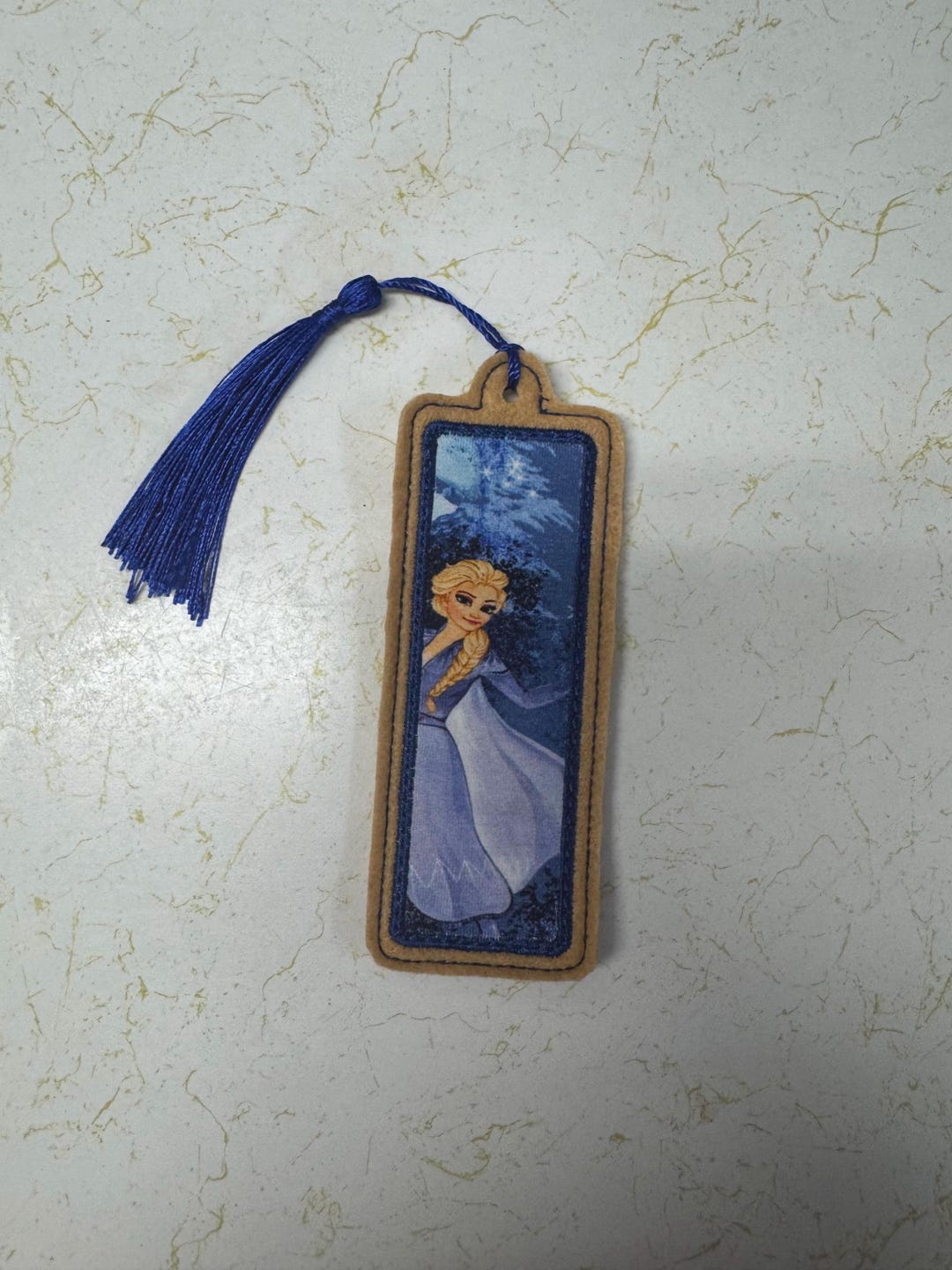 Frozen Princess Elsa Disney Fabric Bookmark Cute Bookish Merch Gift for ...