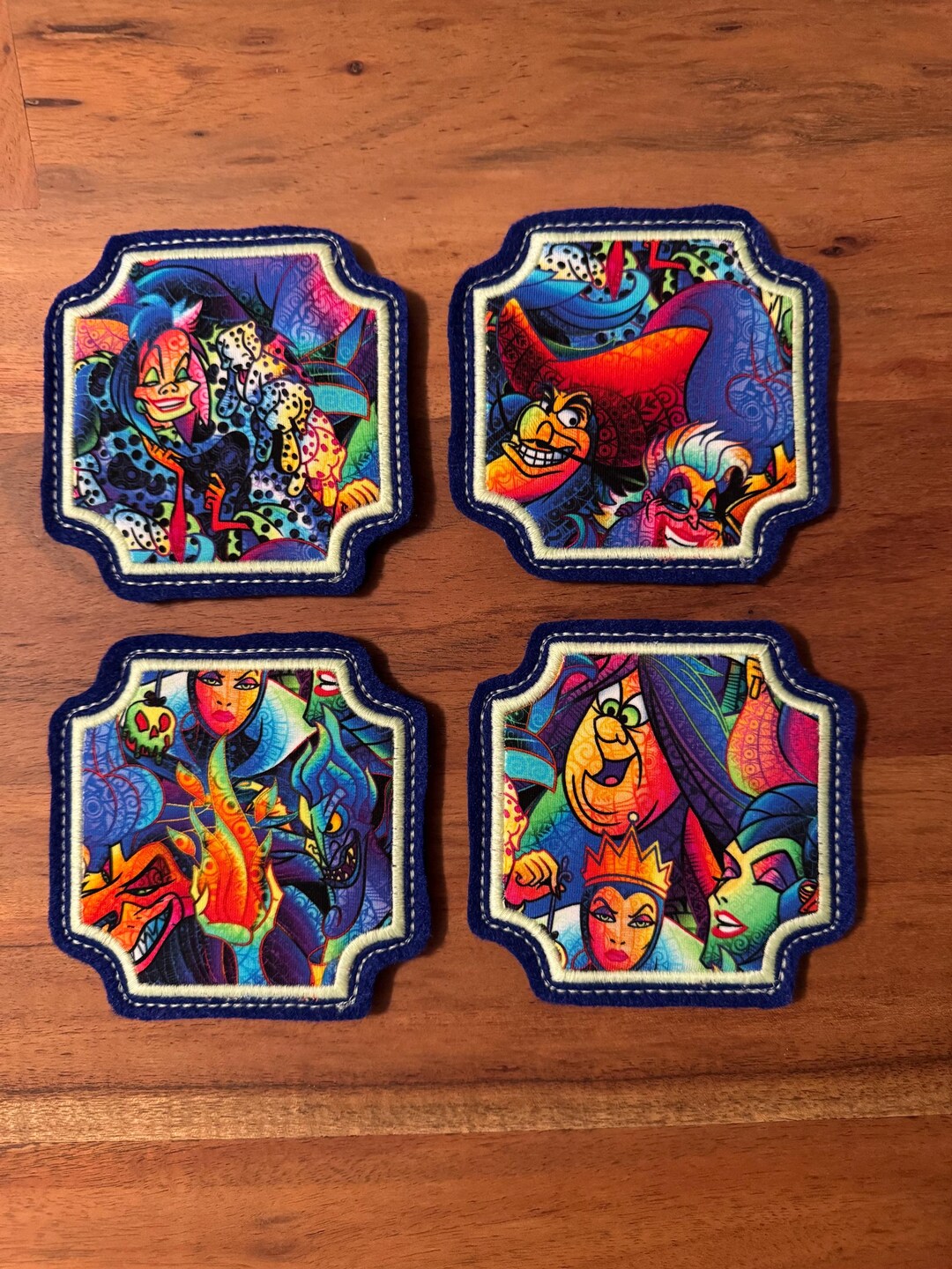 Villains Disney Coaster Set, Table Coaster, Housewarming Gift for Her ...