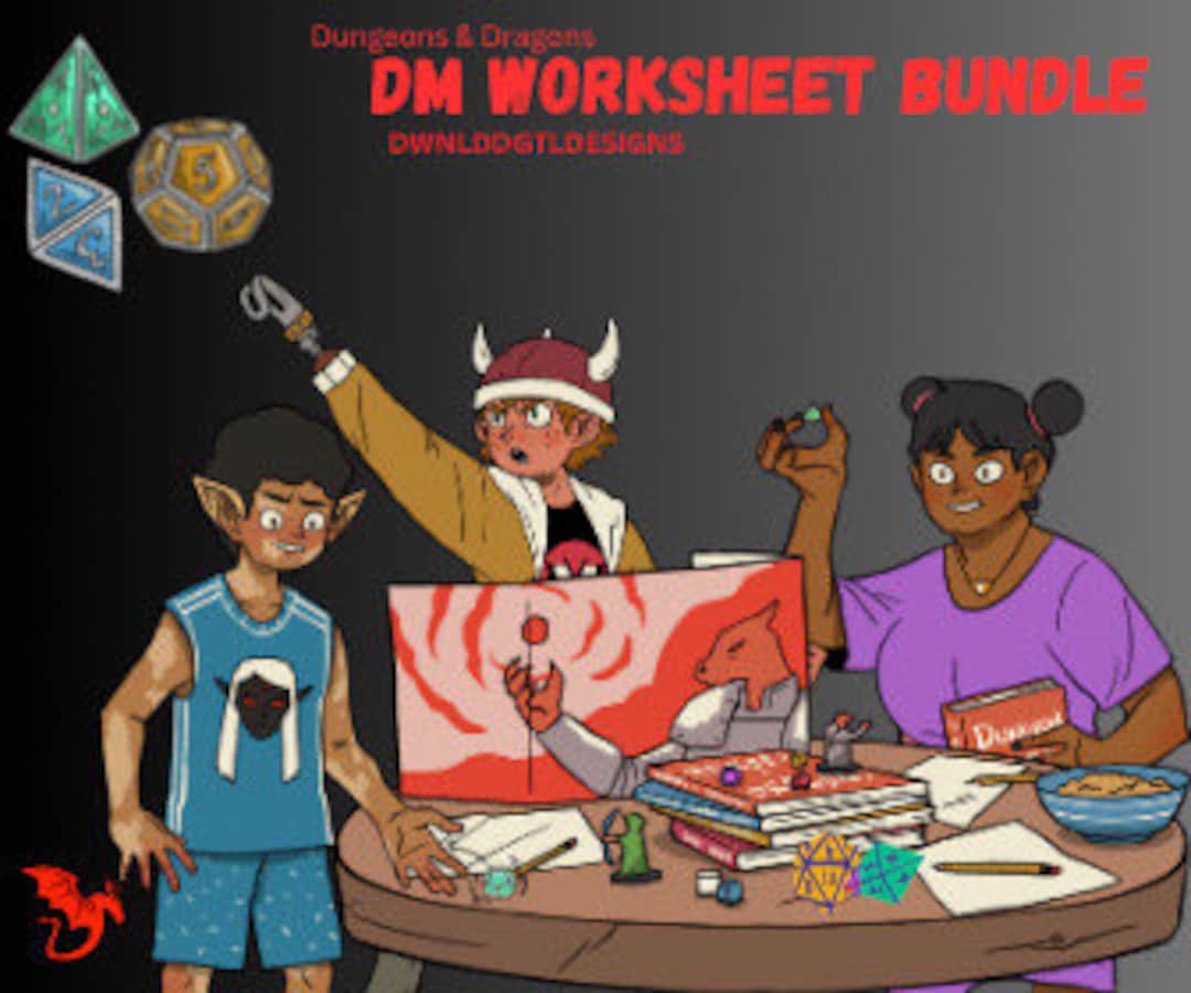 Ultimate DM Worksheets for Dungeons and Dragons Organize Like a Pro - Etsy