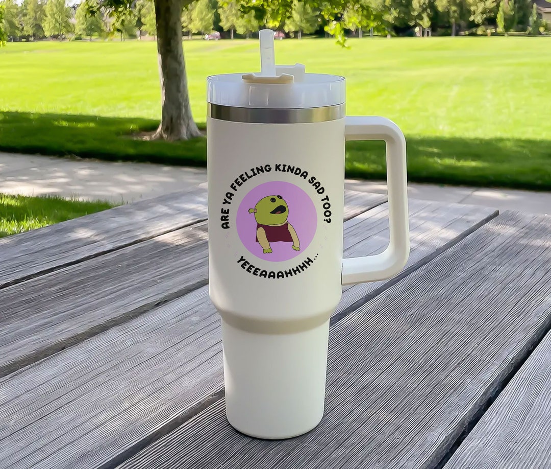 Are You Feeling Mad, Nanalan Meme, Nanalan Peepo Fun Tumbler 40oz, Cute ...