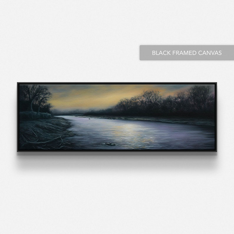 River Thames Art Print on Canvas, Hand-crafted River-themed Decor ...