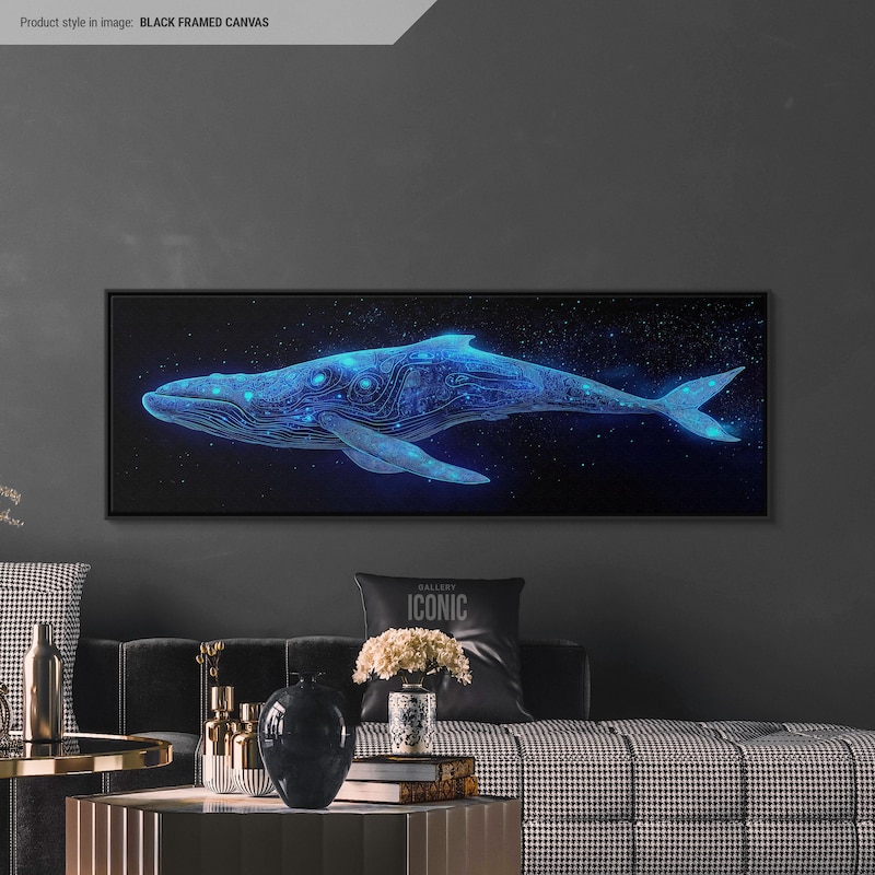 Abstract Whale - Etsy