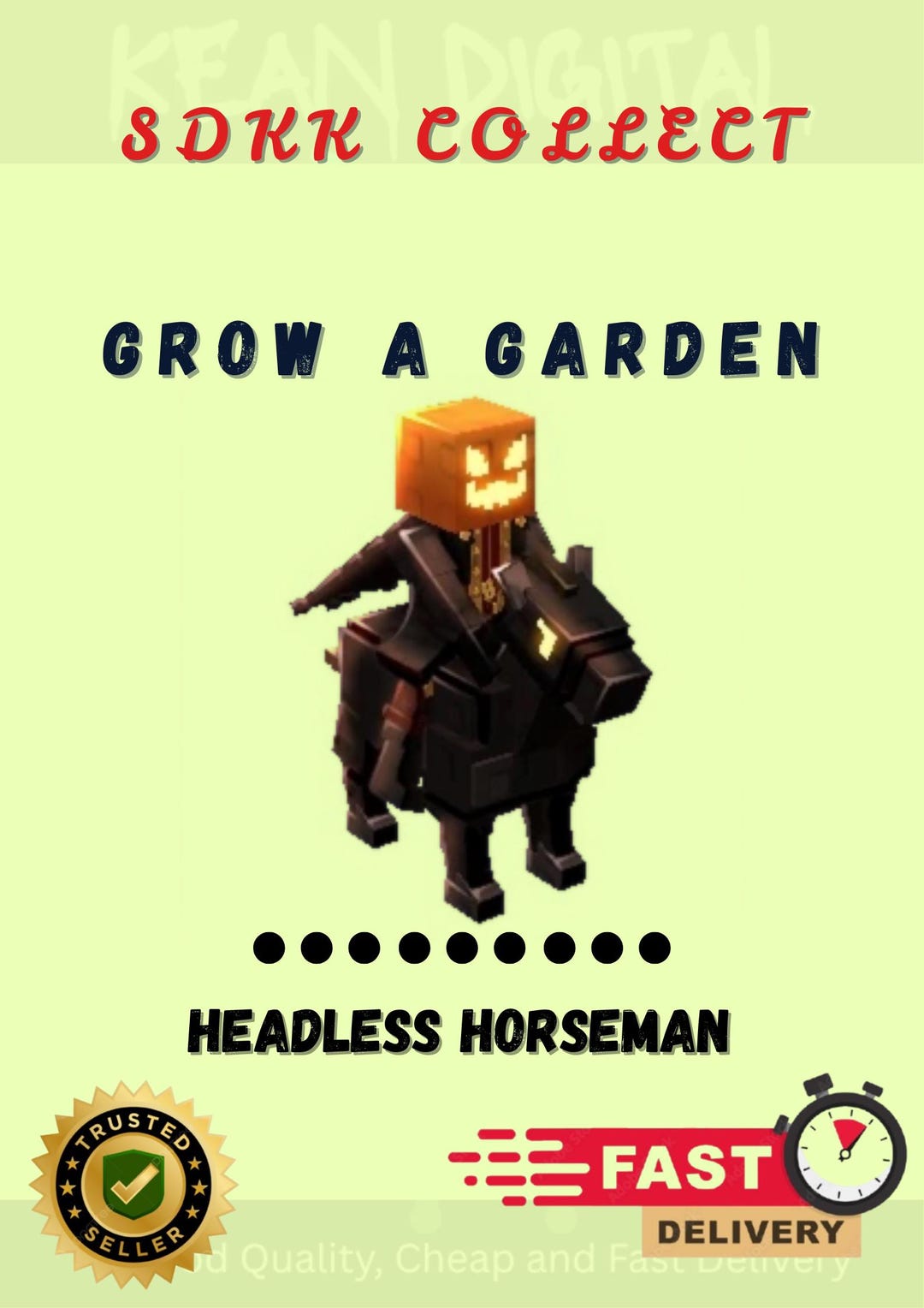 2kg-base Headless Horseman (prismatic) – Grow a Garden [roblox] - Etsy