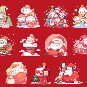 Kawaii Christmas Clipart - 81 Cute Christmas Images - PNG and SVG for ...