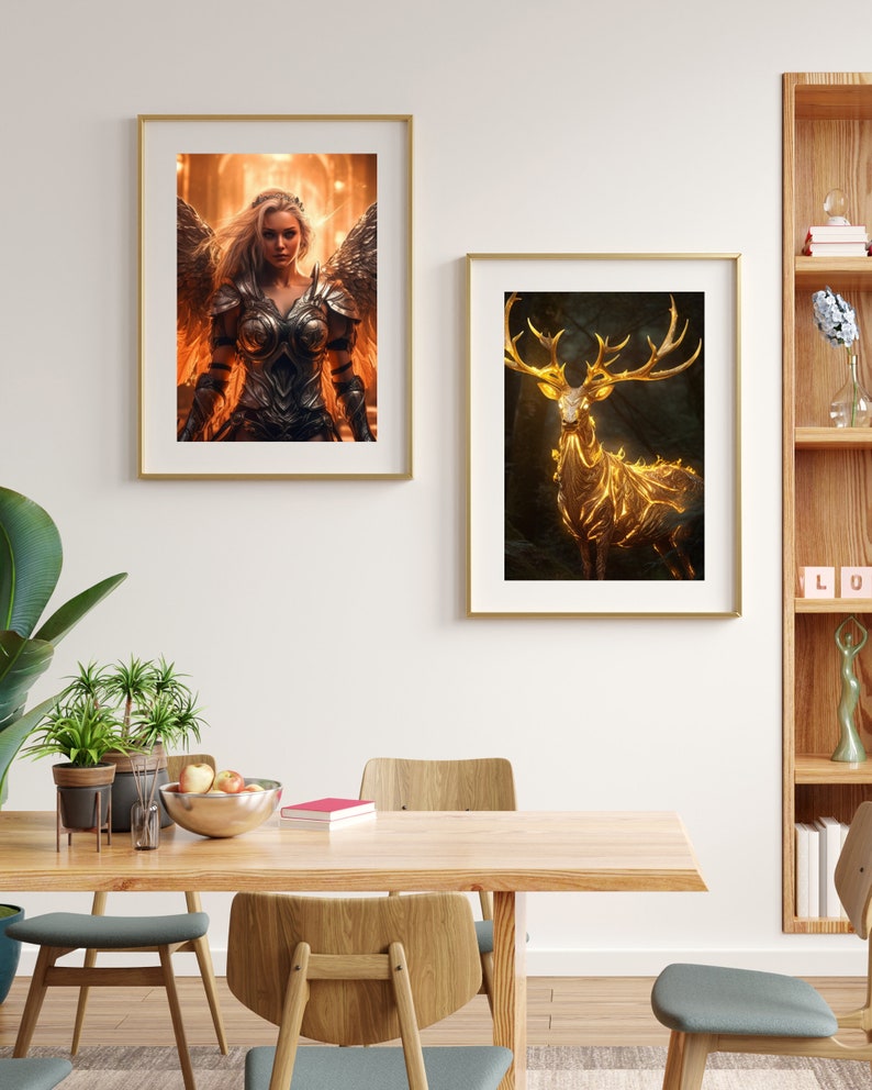 Mythical Creatures Collection Digital Art, Wall Decor, Instant Download ...