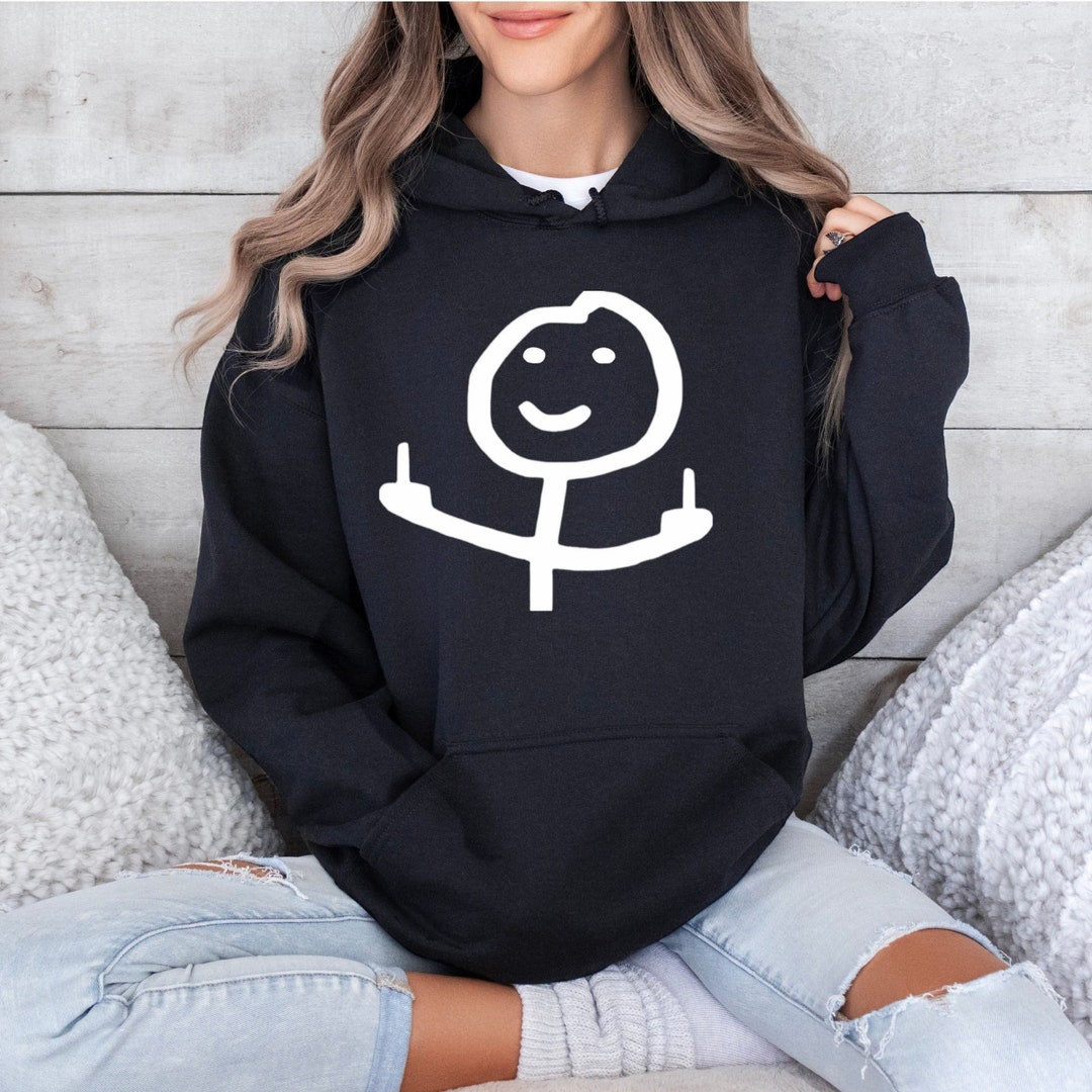 Stickman Giving Middle Finger T-shirt, Funny Men Shirt, Sarcastic Shirt ...