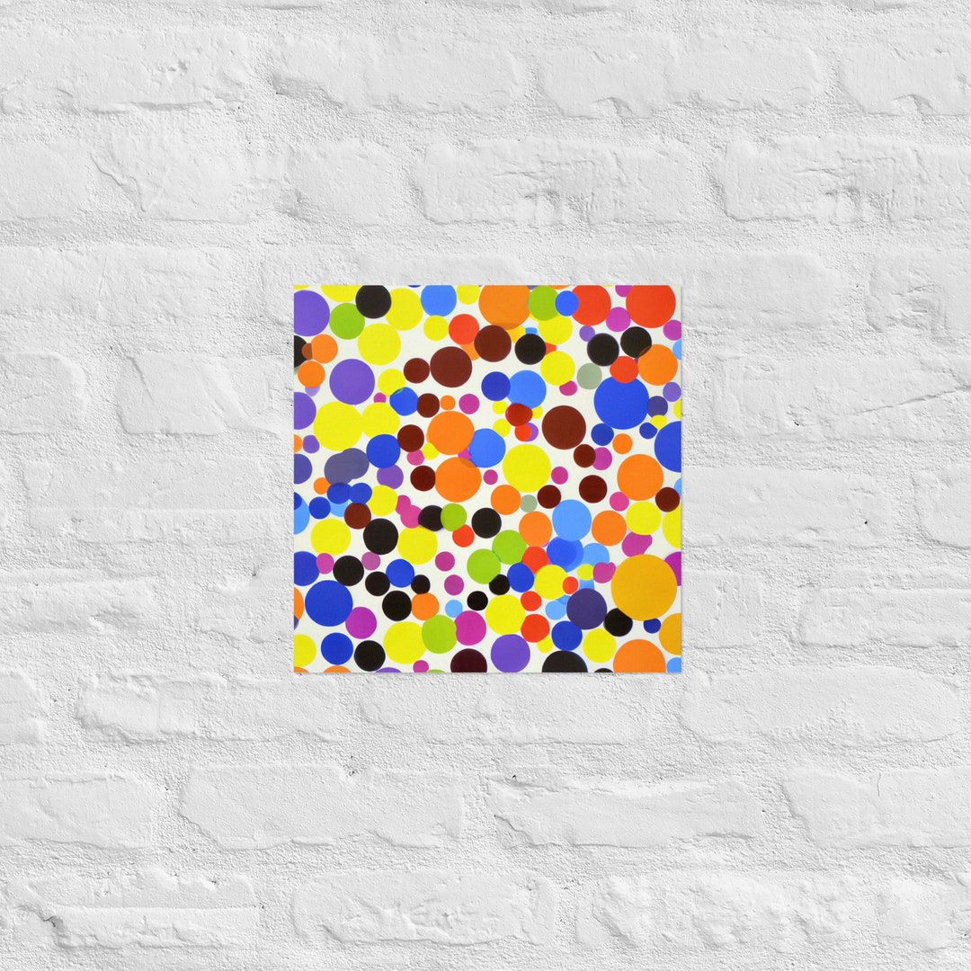 DOTS #1. Poster. Mid Century Modern Pop Art Style Print / Poster. - Etsy