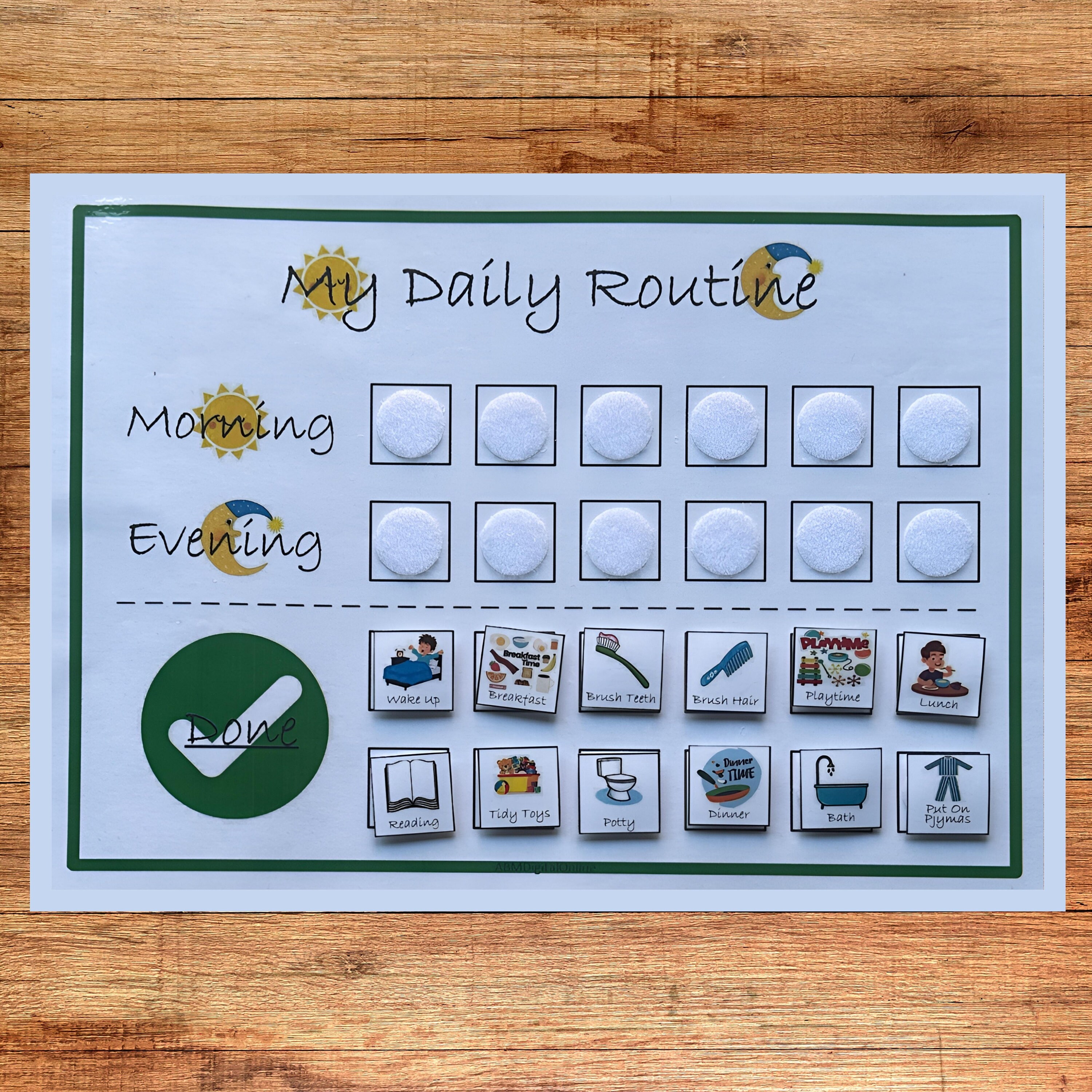 Kids Daily Responsibilities Chart, Printable Daily Routine, Chore Chart ...