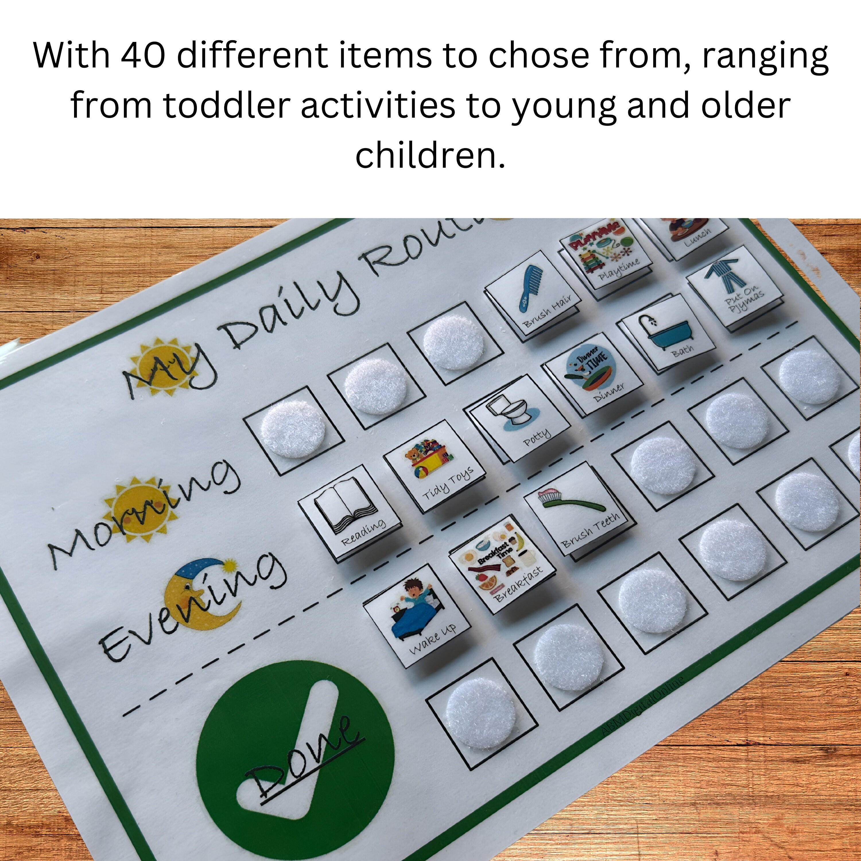 Kids Daily Responsibilities Chart, Printable Daily Routine, Chore Chart ...