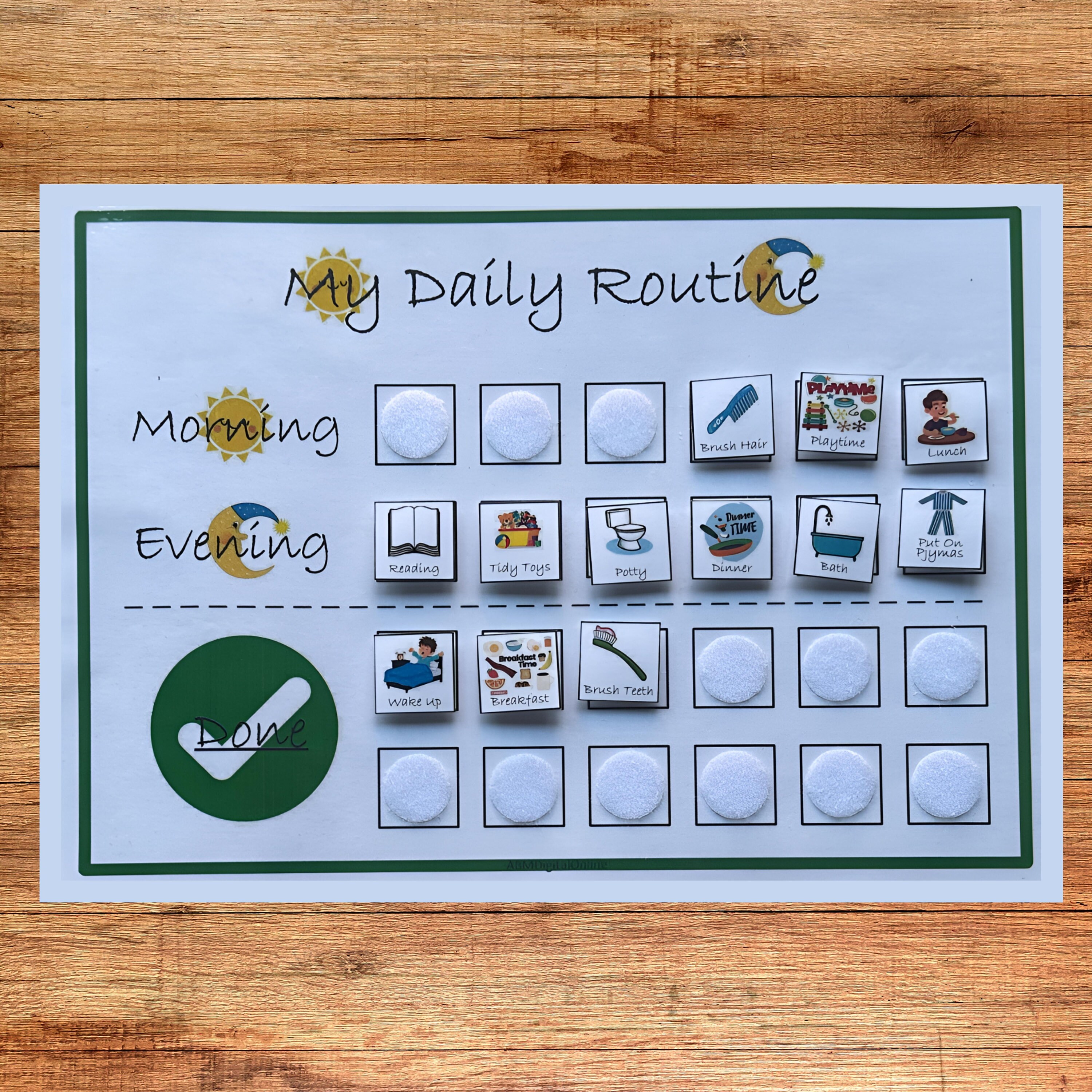 Kids Daily Responsibilities Chart, Printable Daily Routine, Chore Chart ...