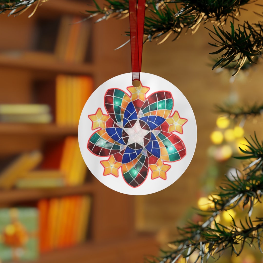 Traditional Filipino Parol Christmas Metal Ornaments - Etsy