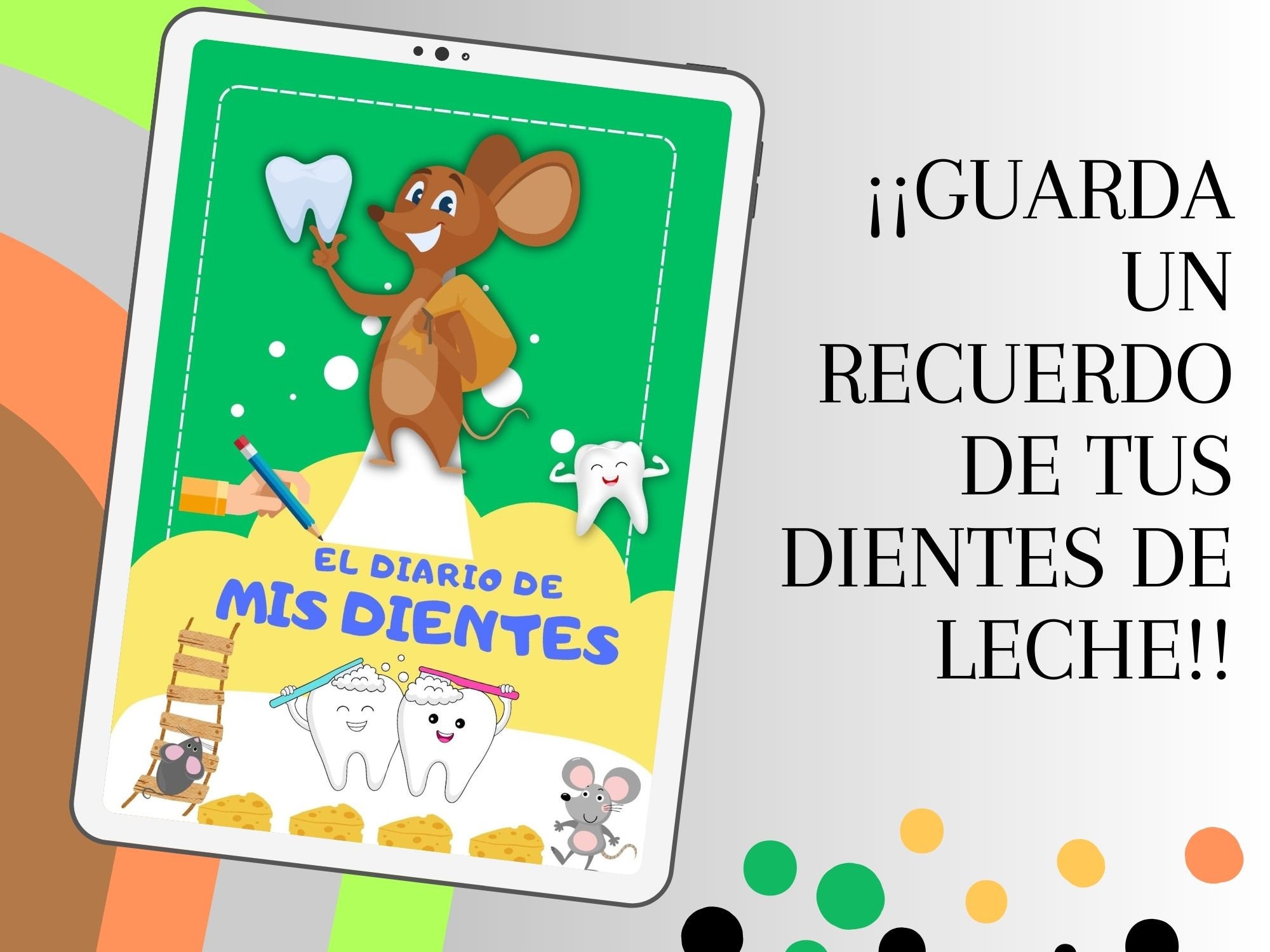 Diario de los dientes El ratoncito Perez / Certificado dientes - Etsy ...