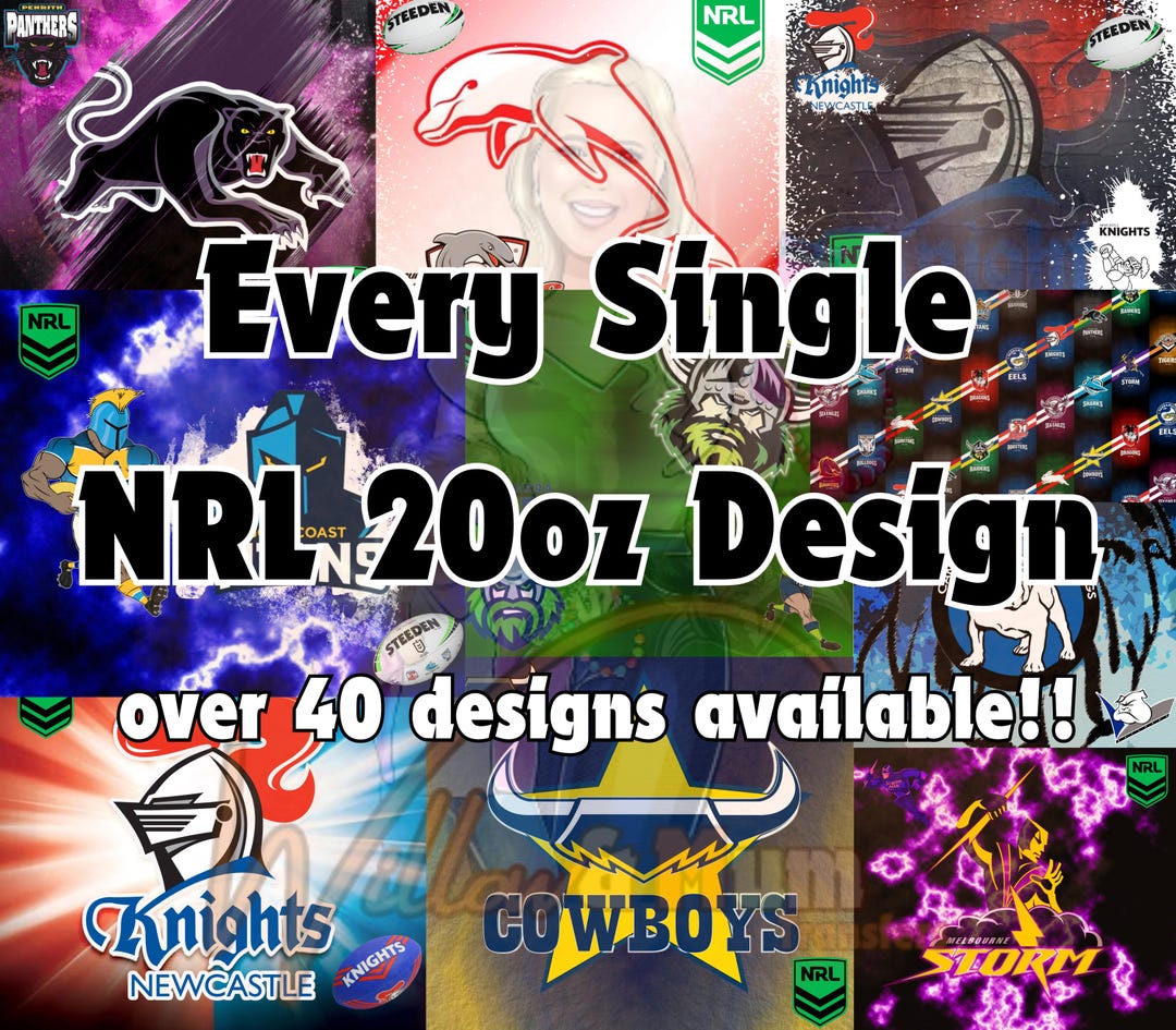 National Rugby League NRL Bundle Every Single Design Ever Sublimation ...