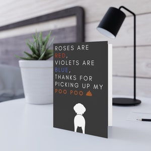 PRINTABLE Thanks for Picking up My Poo Poo Card Funny Card - Etsy