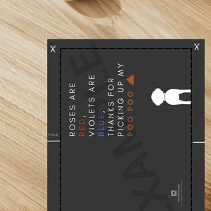 PRINTABLE Thanks for Picking up My Poo Poo Card Funny Card - Etsy