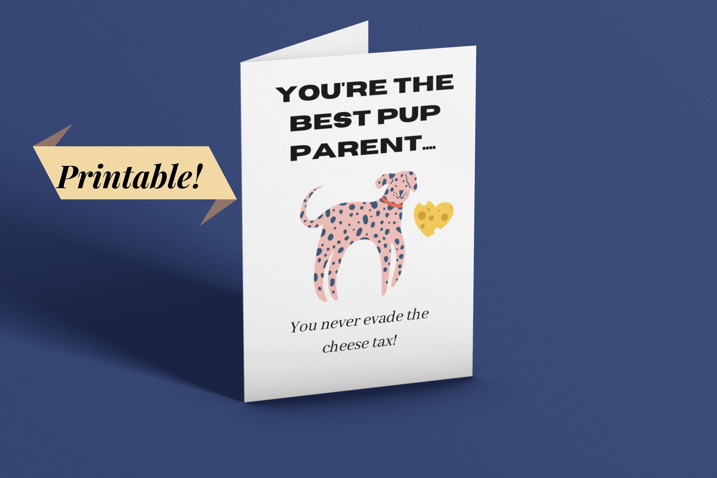 PRINTABLE Best Pup Parent Father's Day Card for Dog Dad Instant Digital ...