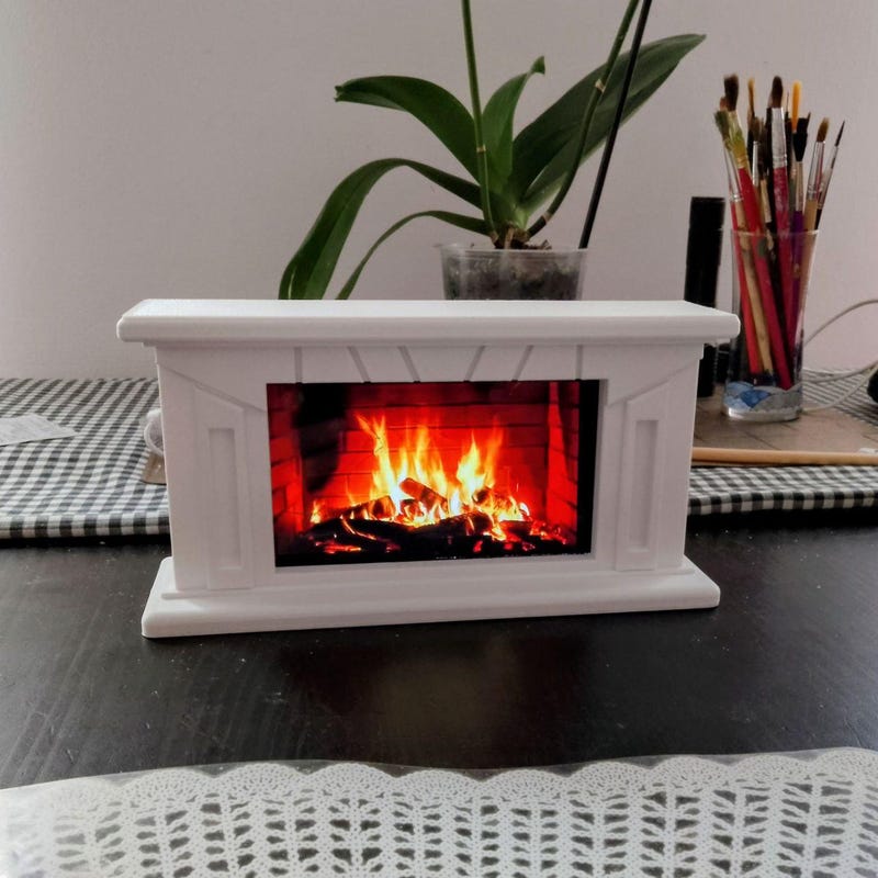 Fake Fireplace Art - Etsy