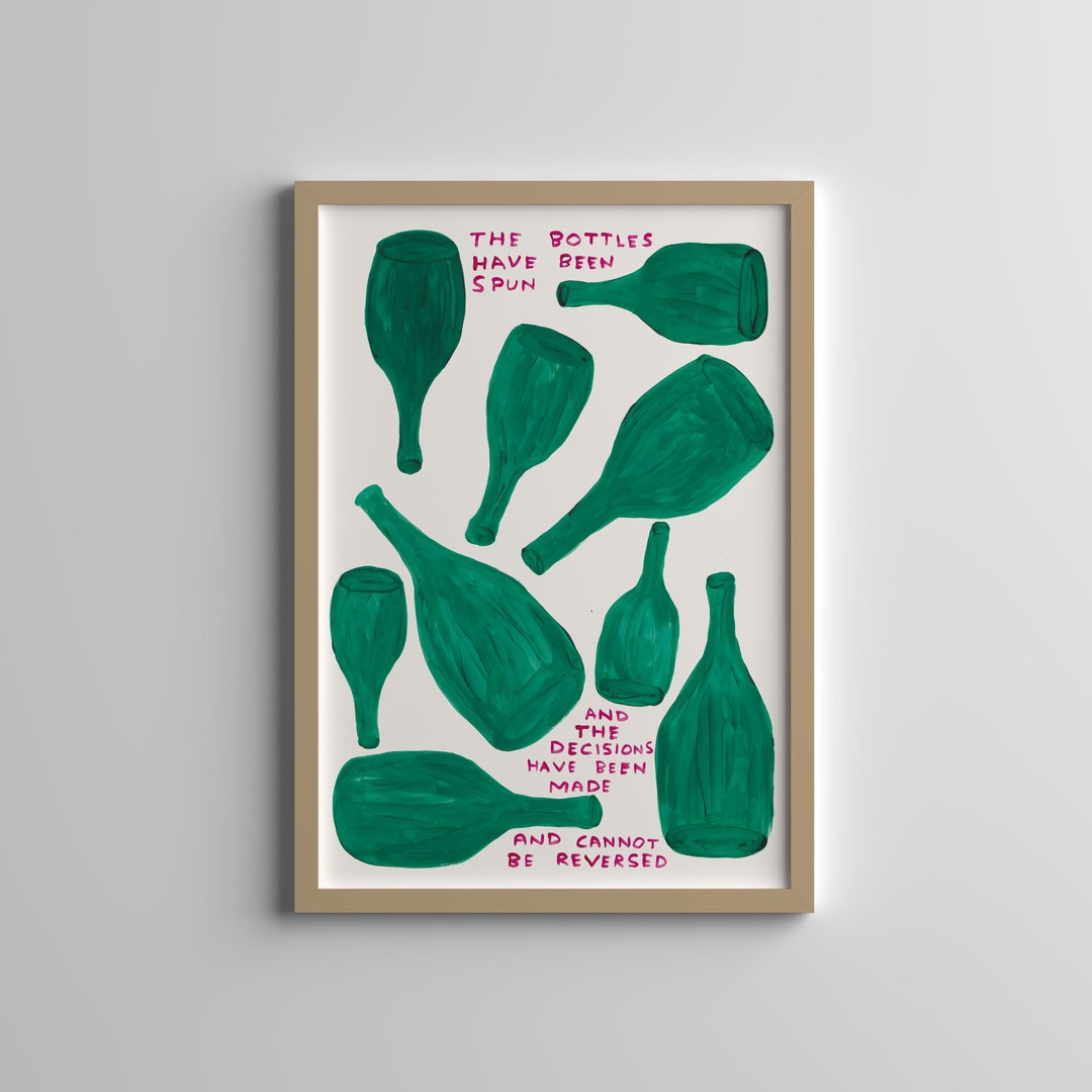 David Shrigley Art Print Wine Poster Contemporary Art Kitchen Funny ...