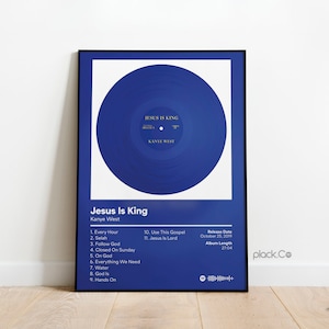 Kanye West - Jesus is King - Album Cover Poster - Custom Album Poster ...