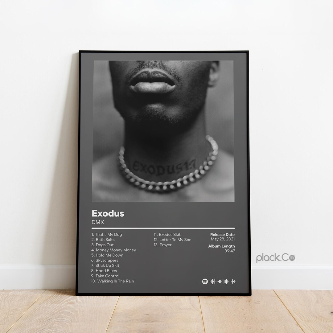 DMX - Exodus - Custom Album Poster - Hip Hop Wall Art - Personalized ...
