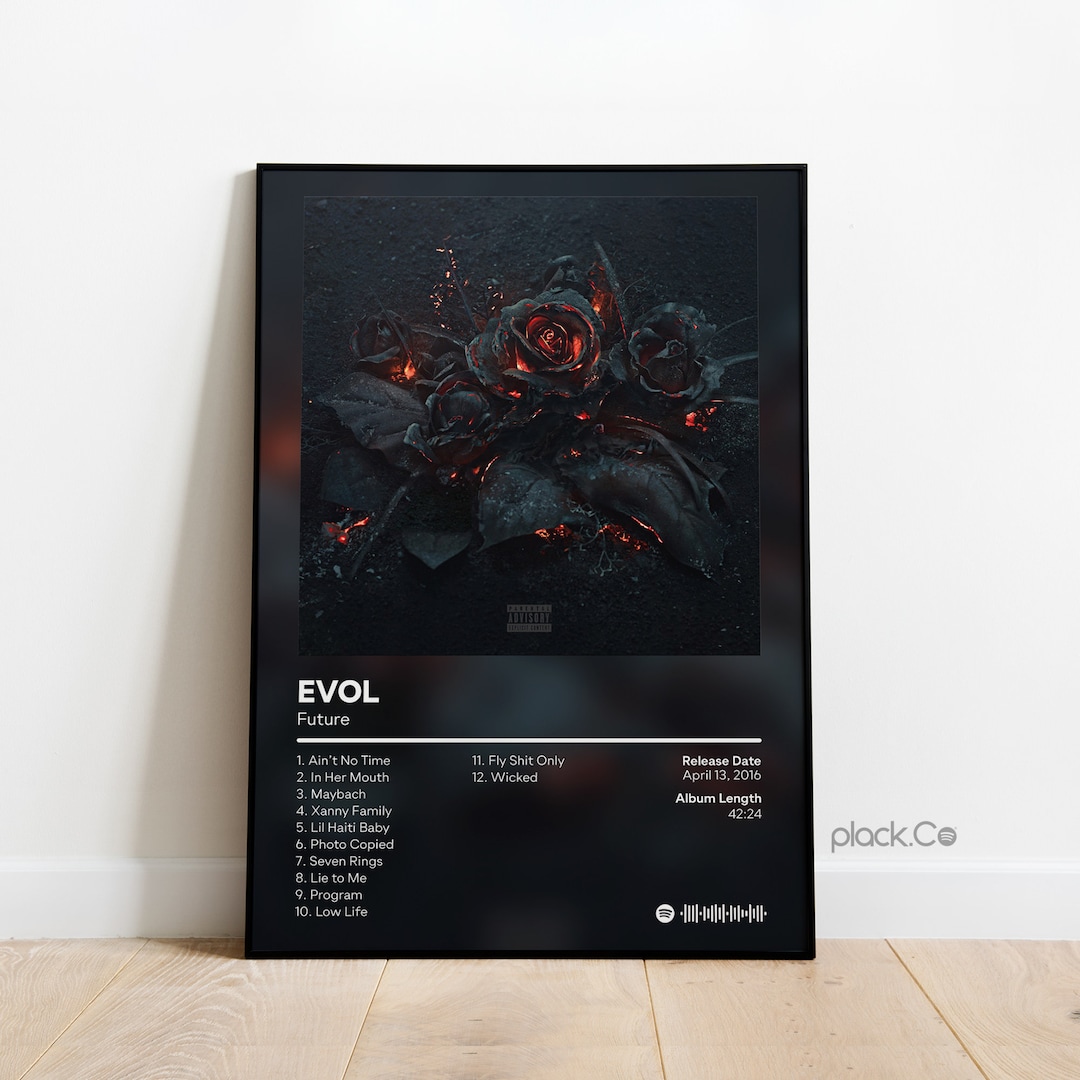 Future - EVOL - Hip Hop Album Poster - Custom Album Cover - Future ...