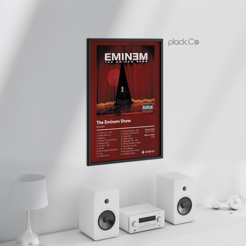 Eminem the Eminem Show Custom Album Poster Hip Hop Wall Art ...