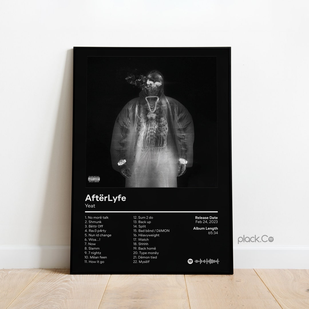 Yeat - Afterlyfe - Custom Album Cover - Hip Hop Wall Art - Custom Album ...