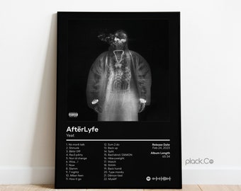 Yeat - Afterlyfe - Custom Album Print - Hip Hop Canvas - Custom Album Cover - Yeat Print ...