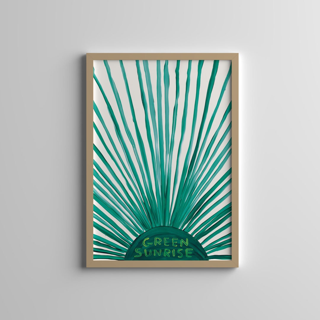 David Shrigley Poster Green Sunrise 2021 Kitchen Wall Decor Shrigley ...