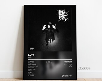 Yeat - Afterlyfe - Custom Album Print - Hip Hop Canvas - Custom Album Cover - Yeat Print ...