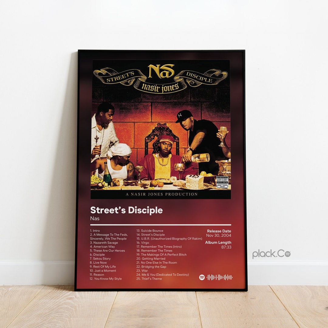 Nas - Street's Disciple - Custom Album Poster - Nas Poster - Custom ...