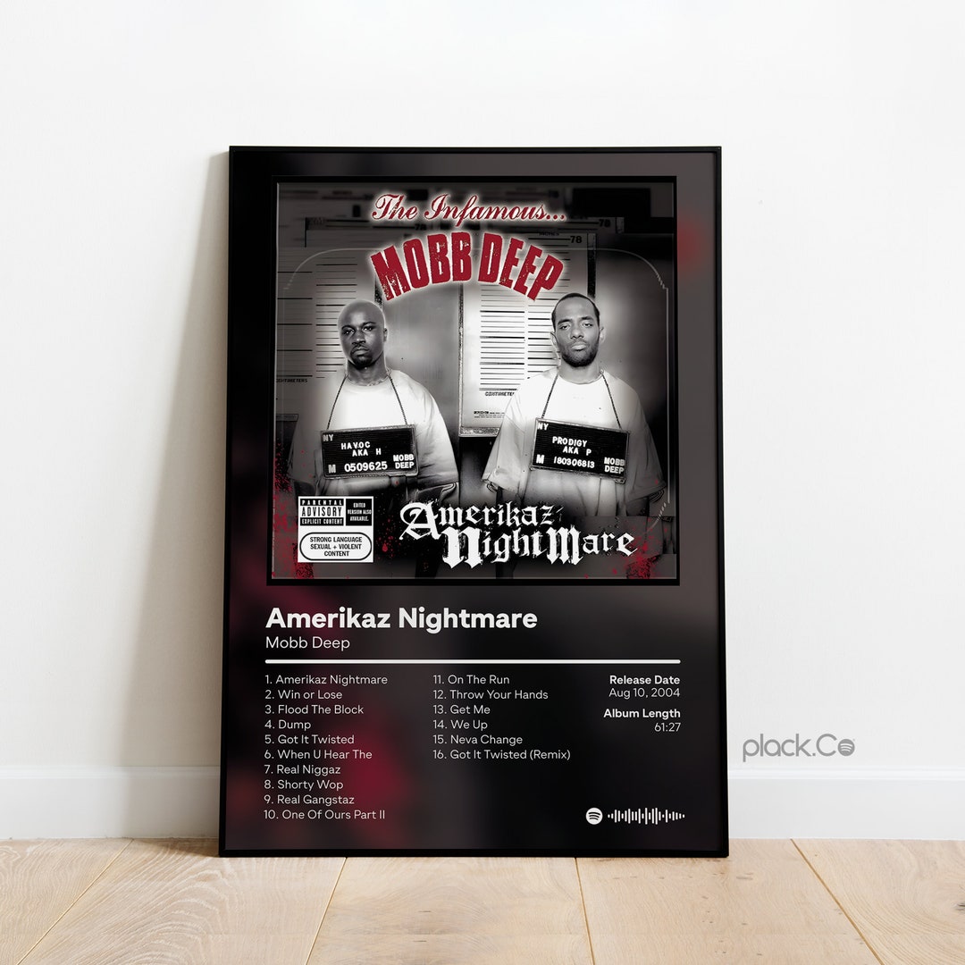 Mobb Deep Amerikaz Nightmare Custom Album Poster Oldschool Hip Hop Mobb ...