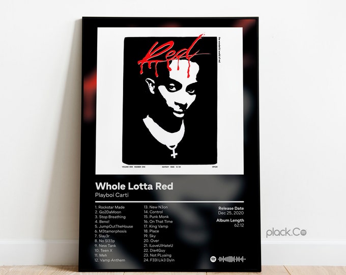 Playboi Carti – Die Lit - Album Cover Poster, Room Decor, Wall Art, Music Gifts, Home Decor ...