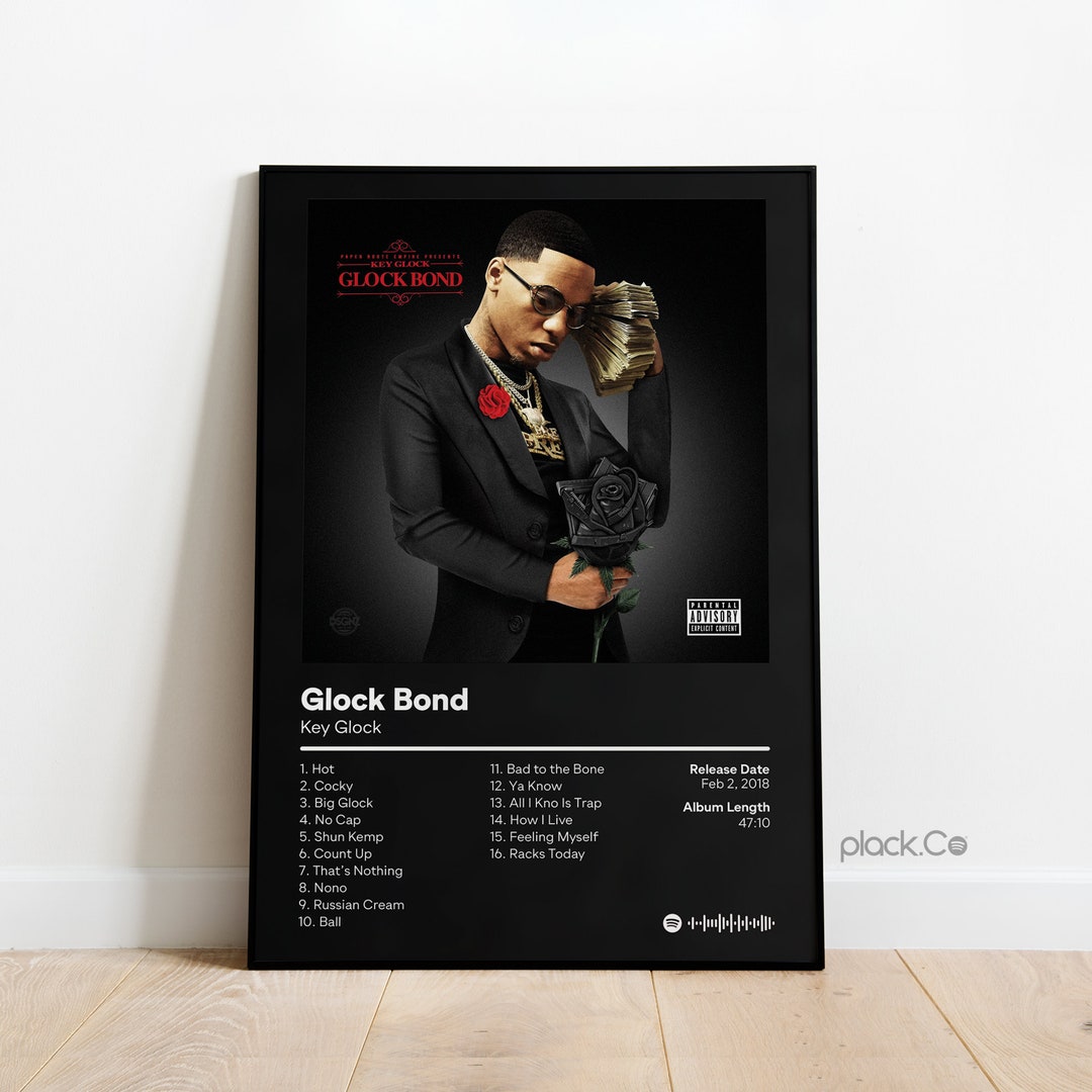 Key Glock - Glock Bond - Custom Album Poster - Hip Hop Print - Key ...