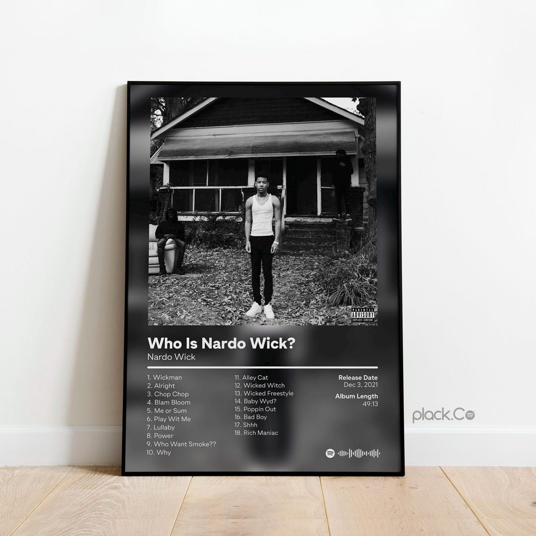 Nardo Wick - Who is Nardo Wick? - Custom Album Print - Hip Hop Wall Art - Nardo Wick Poster ...