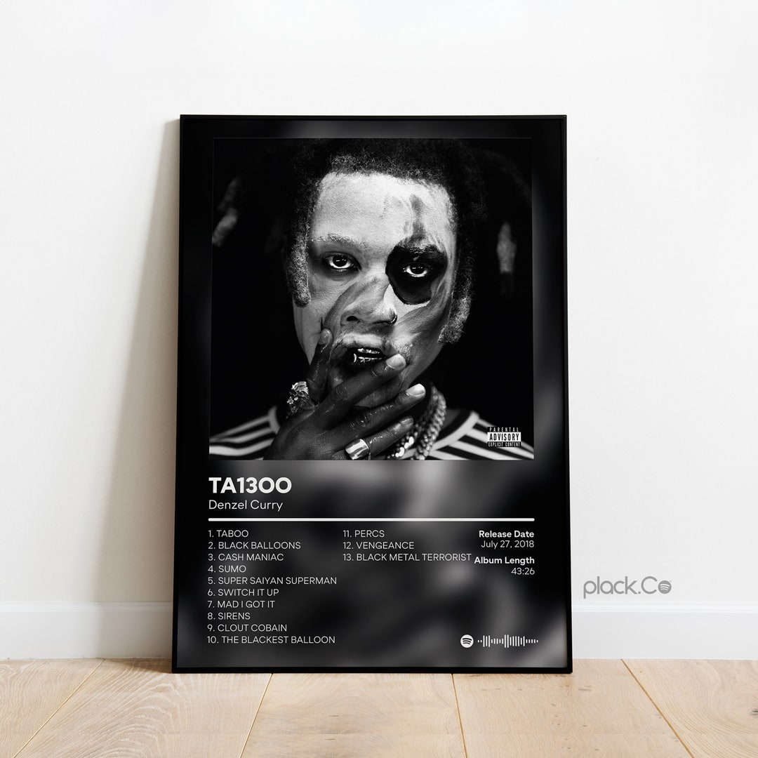 Denzel Curry TA13OO Custom Album Poster Hip Hop Wall Art Custom Album ...