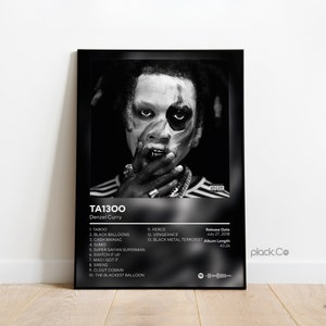 Denzel Curry TA13OO Custom Album Poster Hip Hop Wall Art Custom Album ...