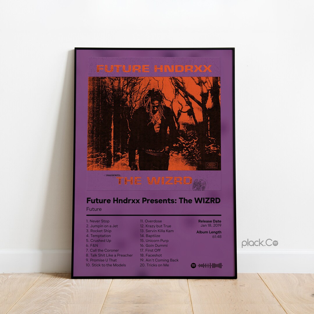 Future the WIZRD Hip Hop Album Poster Custom Album Cover Future Rapper ...