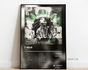 Yeat - Afterlyfe - Custom Album Print - Hip Hop Canvas - Custom Album Cover - Yeat Print ...