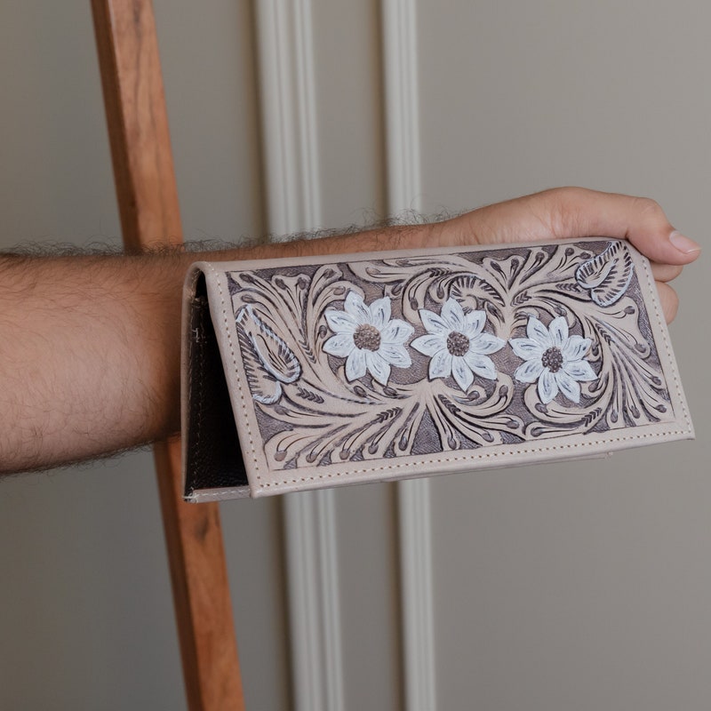 Hand Tooled Wallet - Etsy