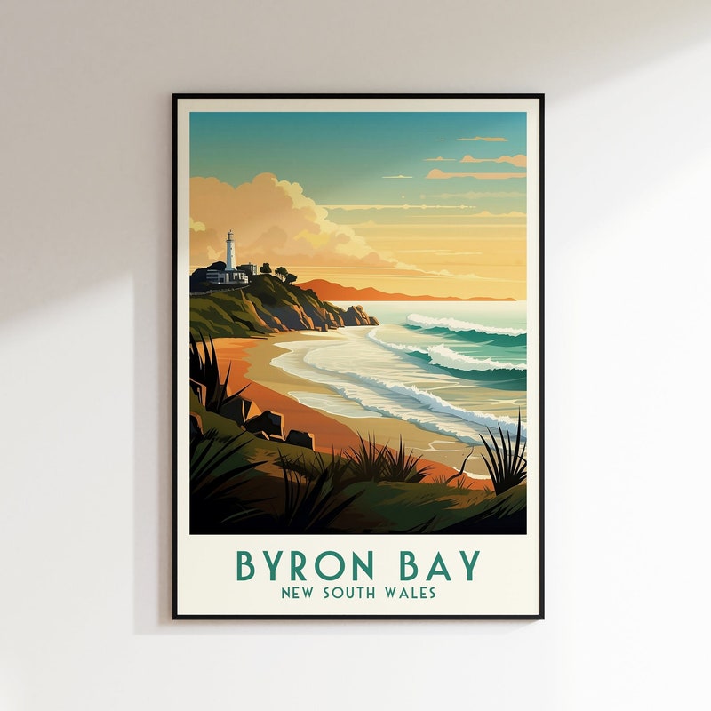 Byron Bay Poster - Etsy Australia