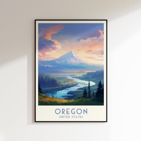 Oregon Print - Etsy