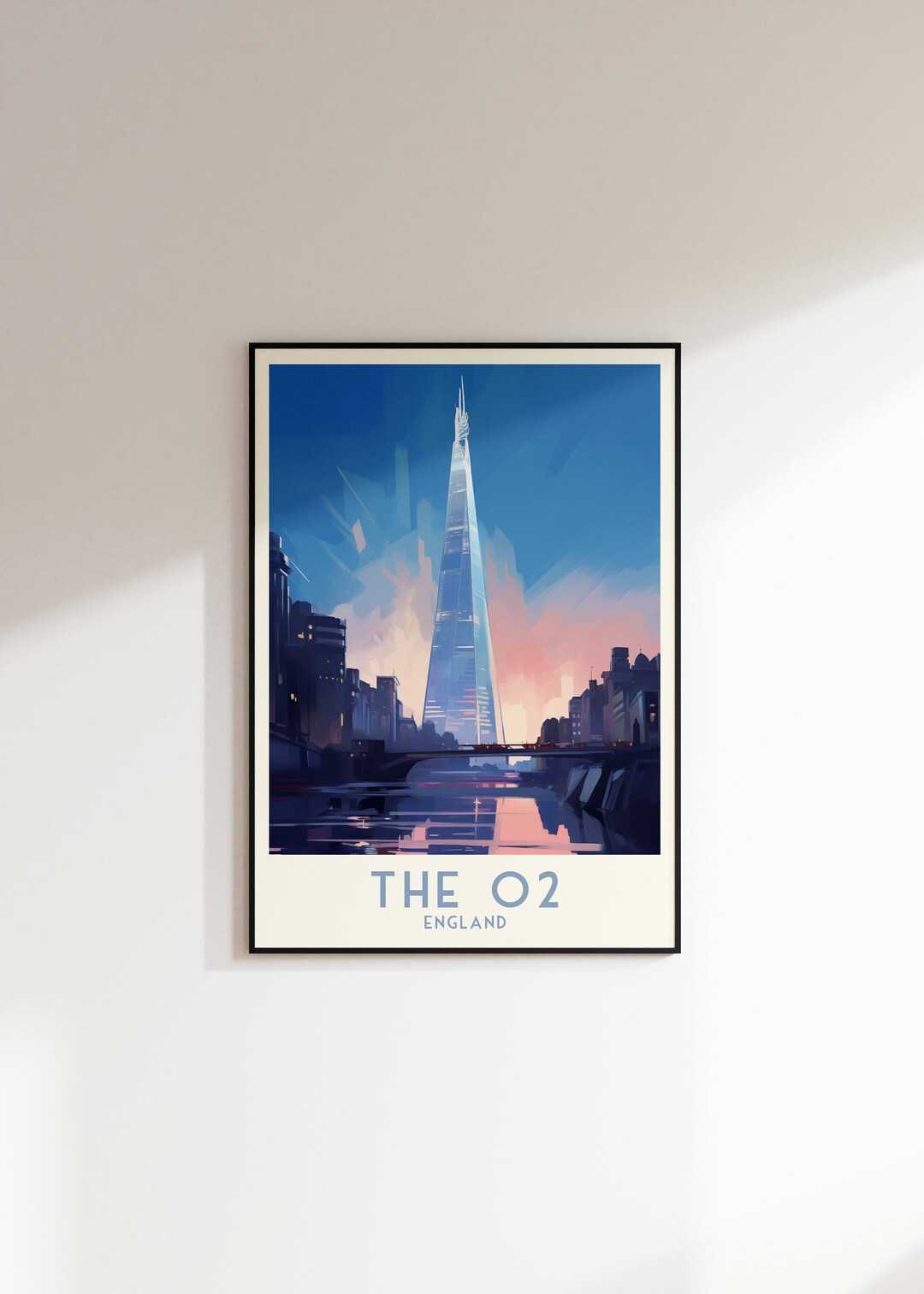 The O2 Travel Print, England Print, United Kingdom, Home Decor, Wall ...