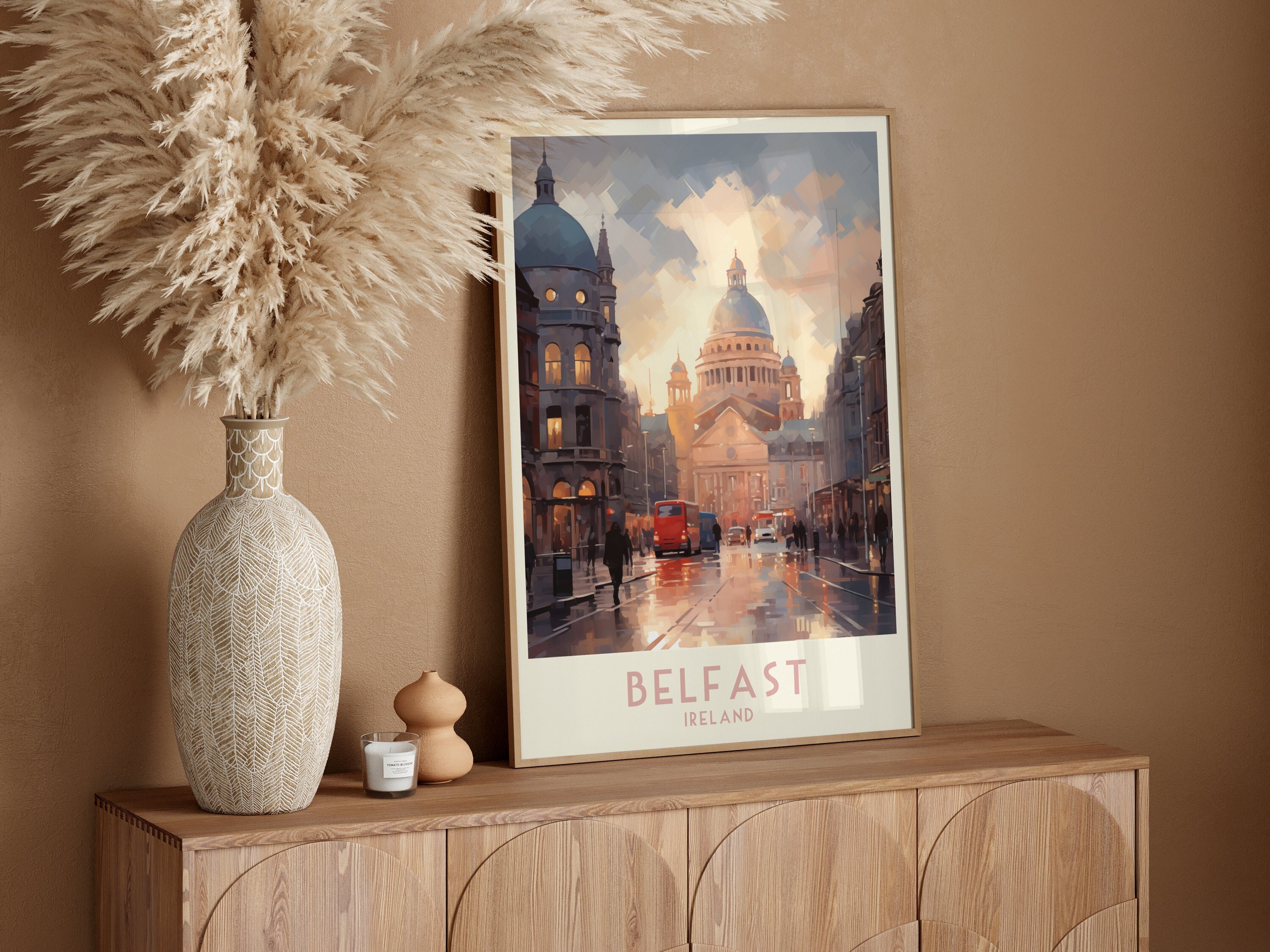 Belfast Travel Print, Ireland Print, Ireland, Home Decor, Wall Art ...