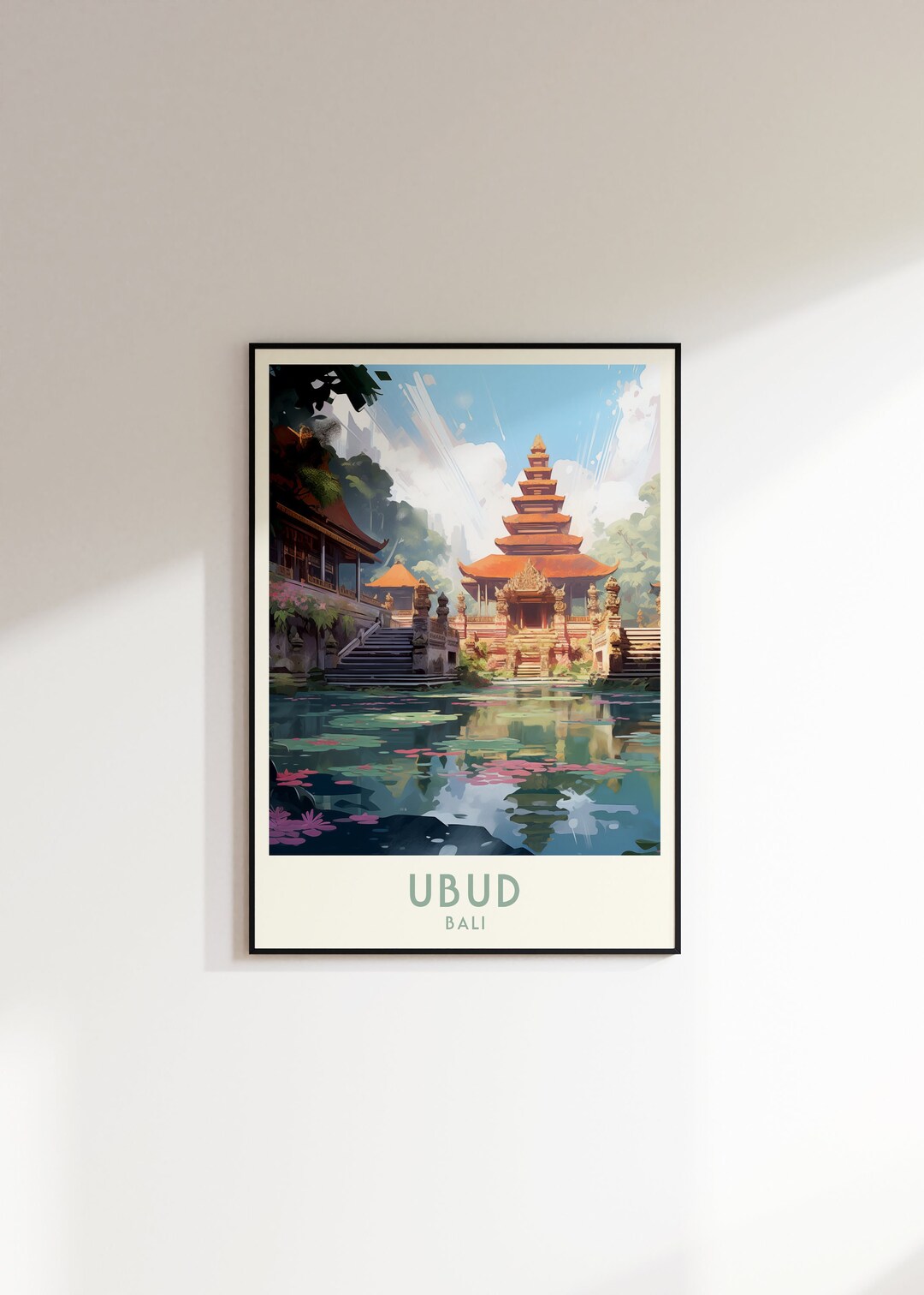 Ubud Travel Print, Bali Print, Bali, Home Decor, Wall Art, Wedding Gift ...