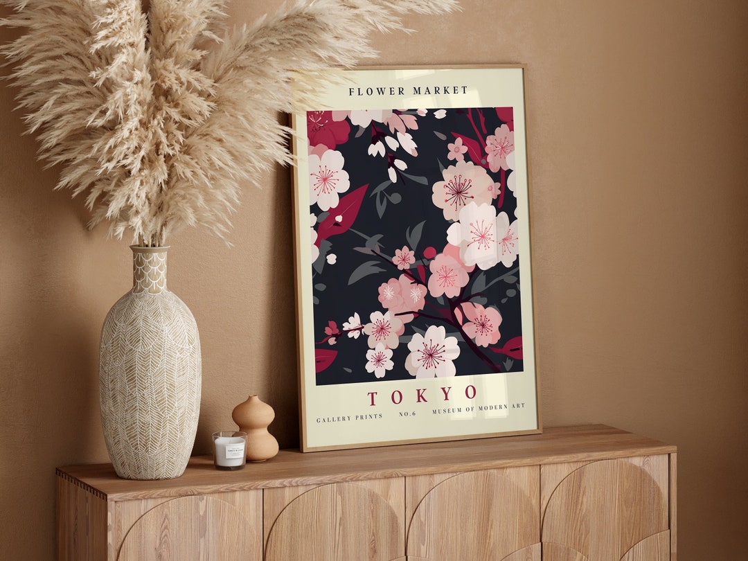 Tokyo Flower Market Poster, Floral Wall Art, Printable Poster ...
