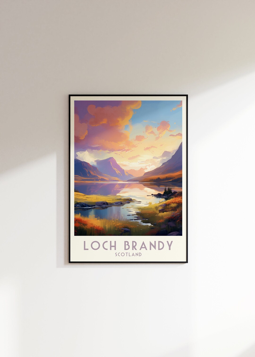 Loch Brandy Travel Print, Scotland Print, Scotland, Home Decor, Wall ...