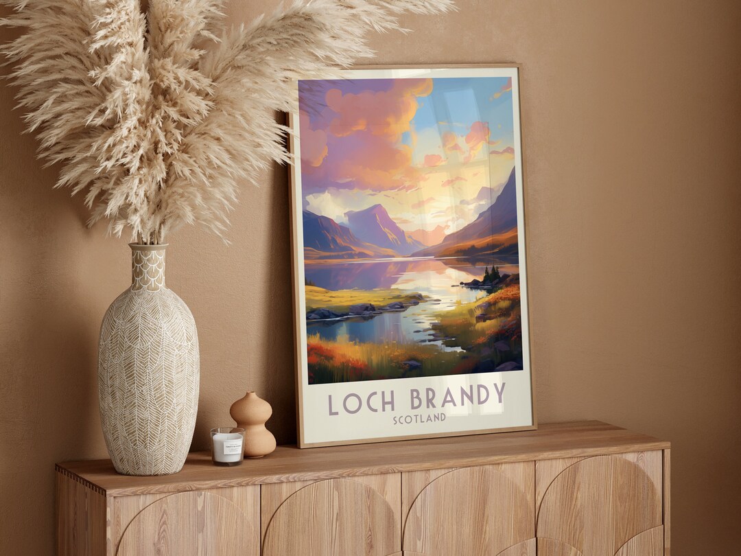 Loch Brandy Travel Print, Scotland Print, Scotland, Home Decor, Wall ...