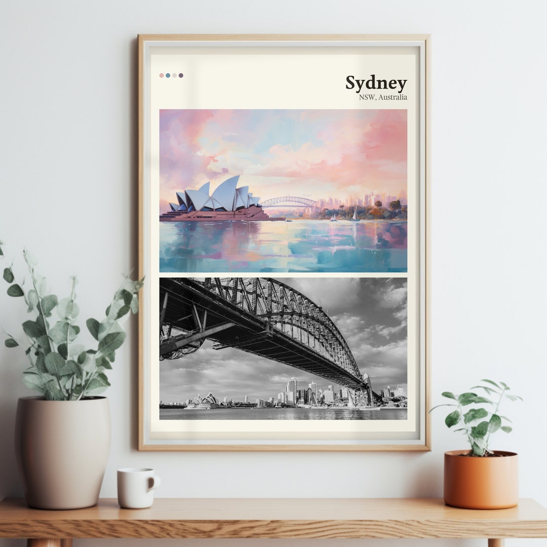 Sydney Travel Print Sydney Print Australien Home Decor - Etsy.de